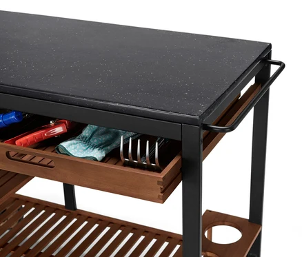 Premium Grillwagen »Elin« mit Schublade und Beton-Arbeitsfläche (TÜ ...